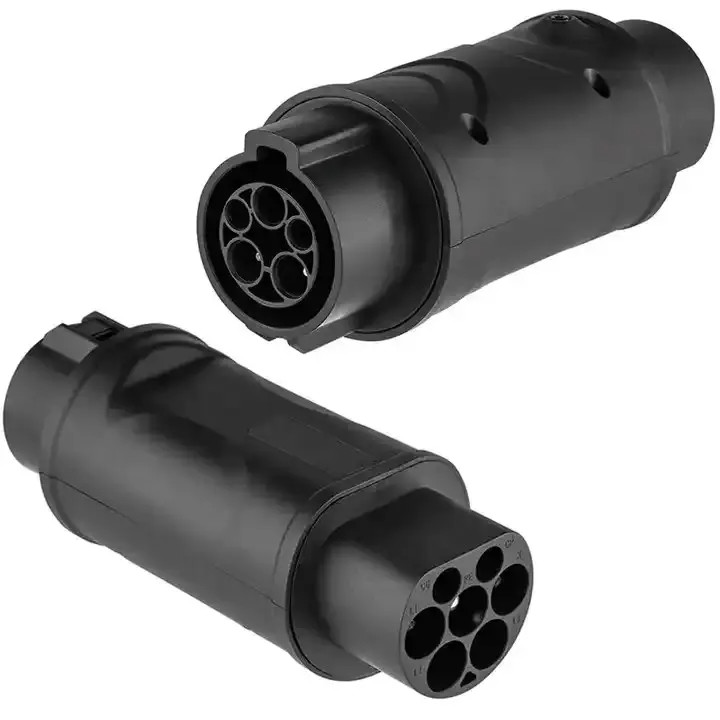 Conector de cargador de vehículos eléctricos tipo 1 a adaptador GBT ...